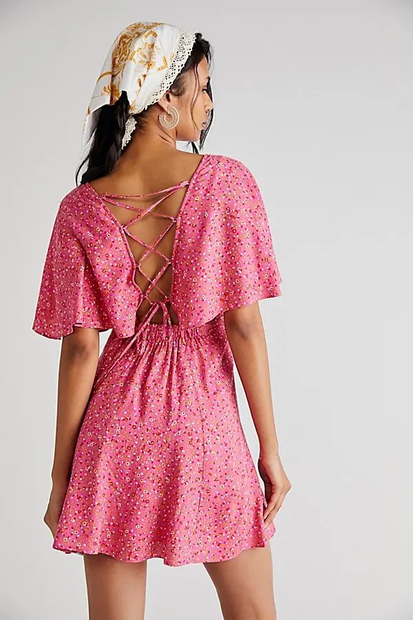 Free People Florence Mini Dress By In Femme Combo - 45% Off